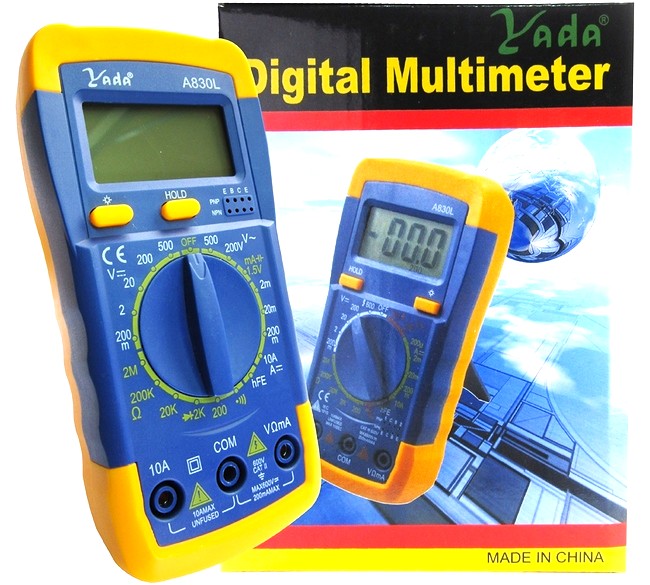 Multímetro Digital Negro/Azul con Buzzer – JJCH IMPORT SRL