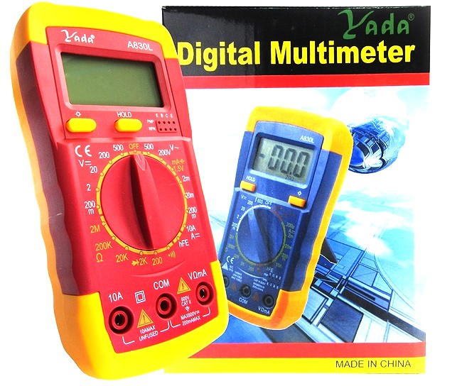 Multímetro Digital Rojo/Amarillo con Buzzer – JJCH IMPORT SRL